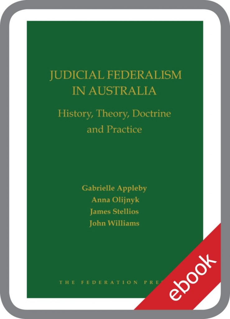Judicial Federalism in Australia - The Federation Press