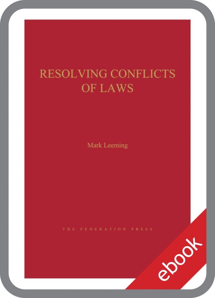 Resolving Conflicts of Laws - The Federation Press